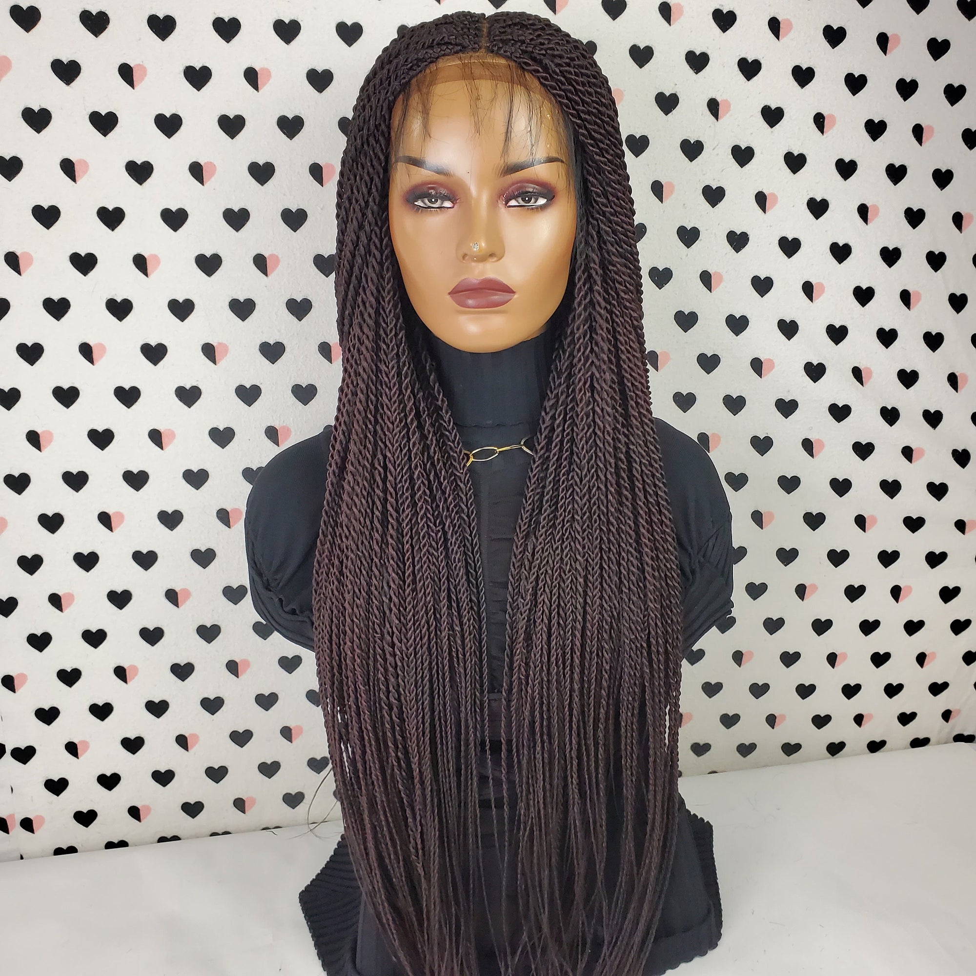 Twist Braid Braided Lace Front Wig Color 99j 28 Inches – Braidslacewigs