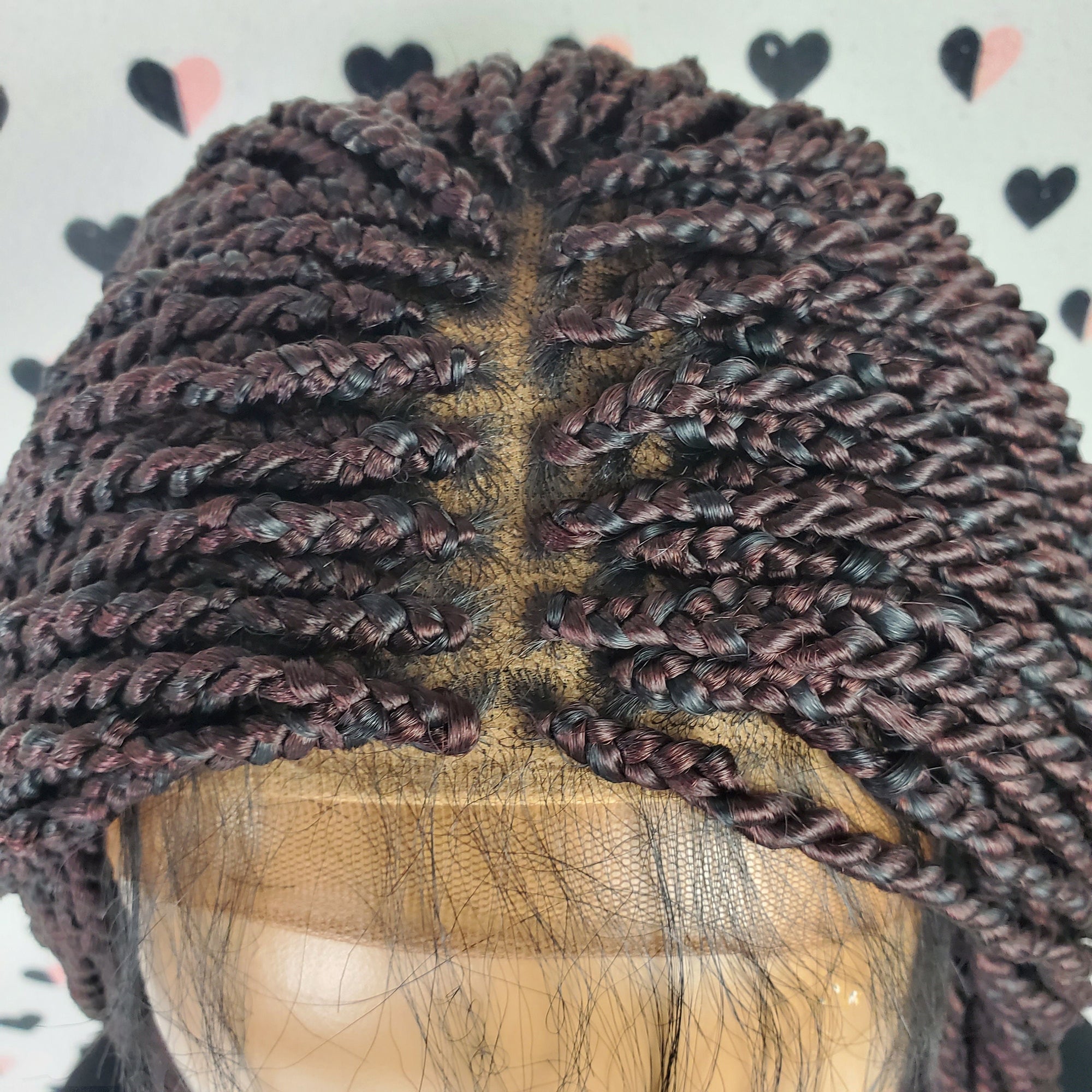 Twist Braid Braided Lace Front Wig Color 99j 28 Inches – Braidslacewigs